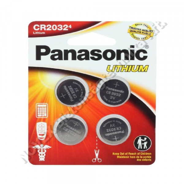 KIEGÉSZÍTŐ - Panasonic - 3V CR2032 Lítium gombelem 4 db/cs - Novex